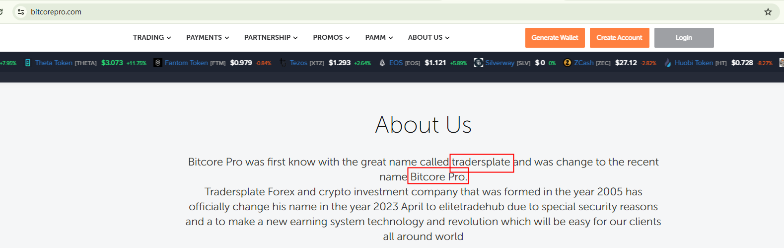 Bitcore Pro Review 2025 | Information about Bitcore Pro Forex Broker - BrokersView