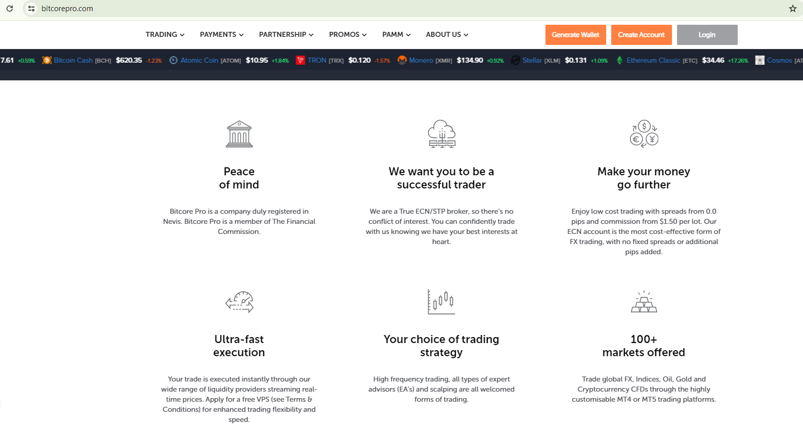 Bitcore Pro Review 2025 | Information about Bitcore Pro Forex Broker - BrokersView