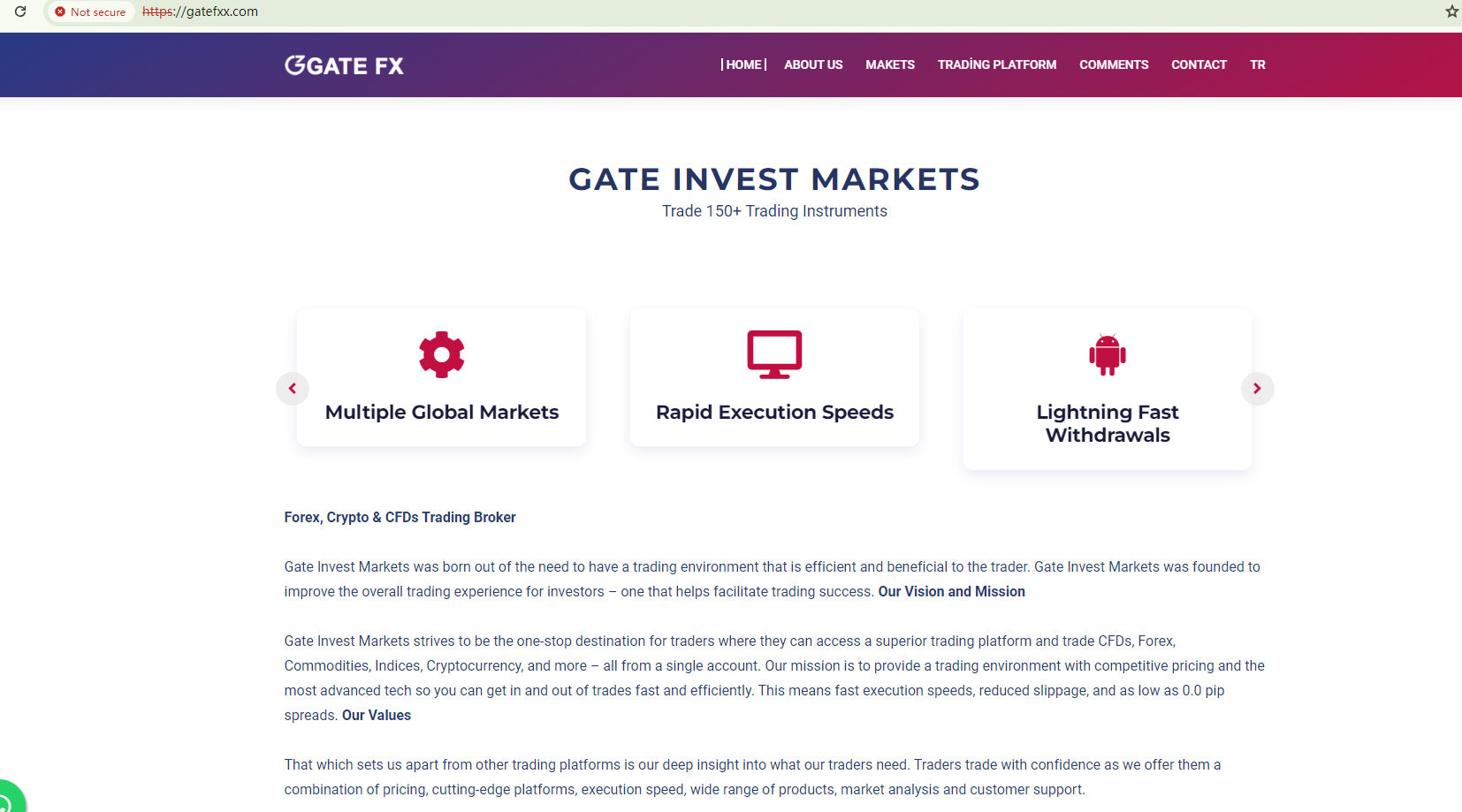 GATE FX Review 2025 | Information about GATE FX Forex Broker - BrokersView