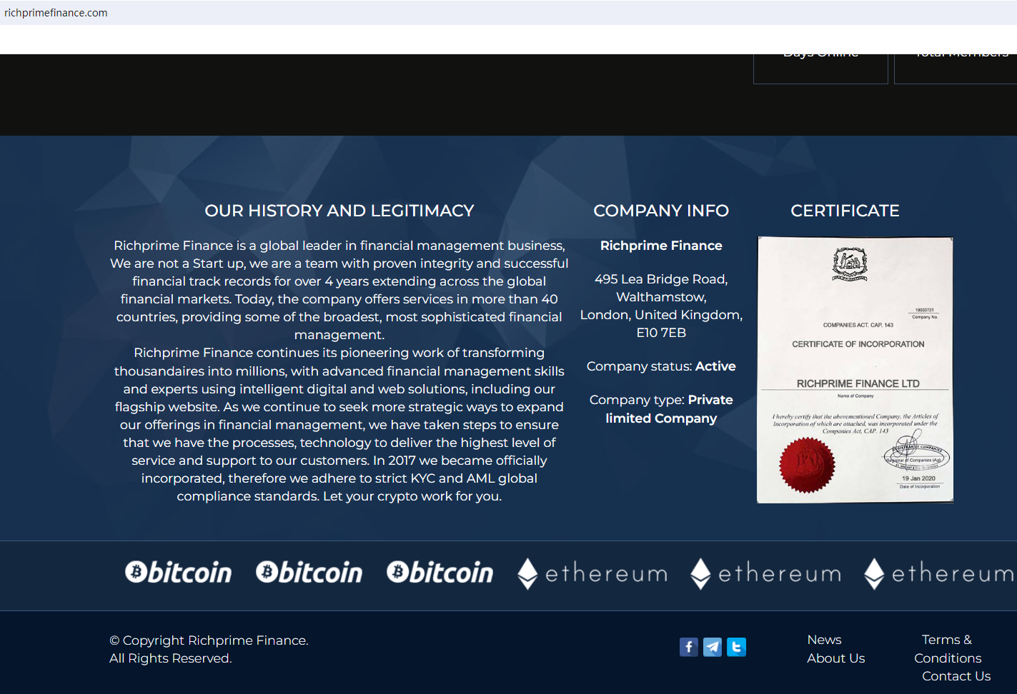 Richprime Finance Review 2025 | Information about Richprime Finance Forex Broker - BrokersView