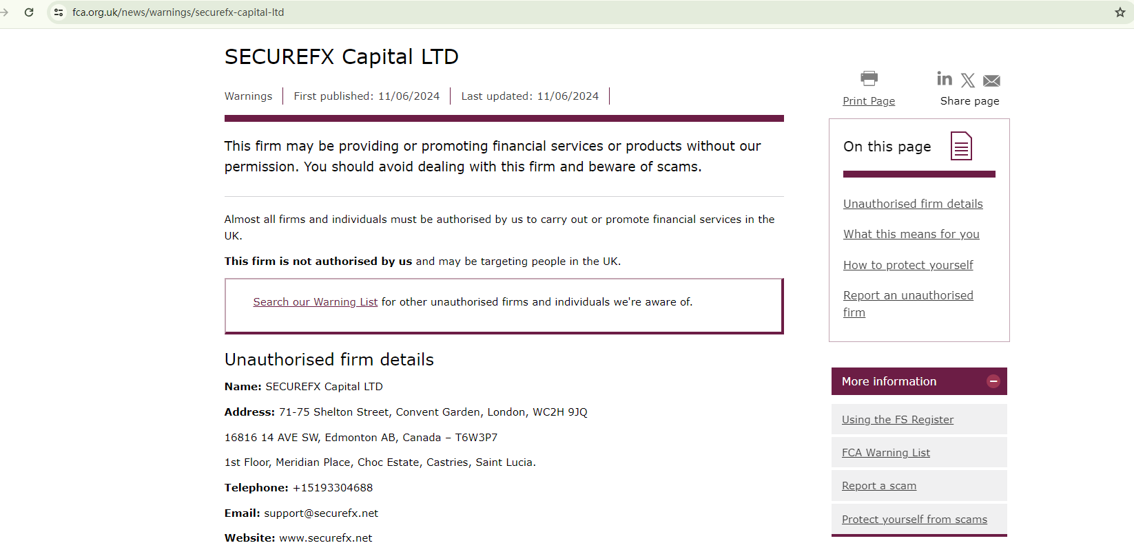 SecureFX Review 2024 | Information about SecureFX Forex Broker - BrokersView