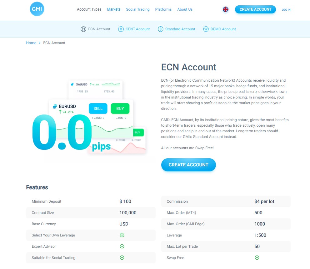 Exploring GMI Broker Account Types and Login Options - BrokersView