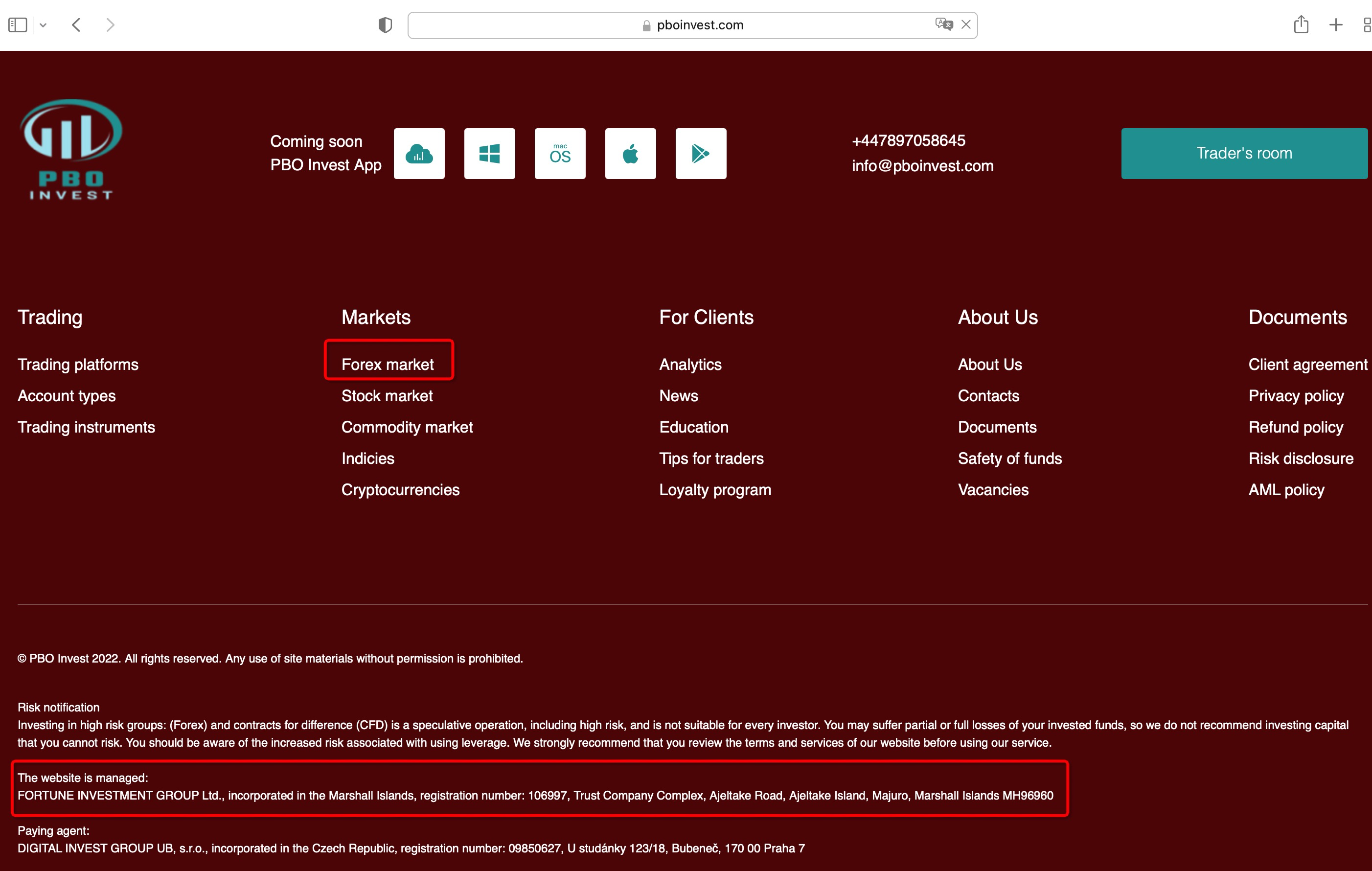 PBO Invest Review 2025 | Information about PBO Invest Forex Broker ...