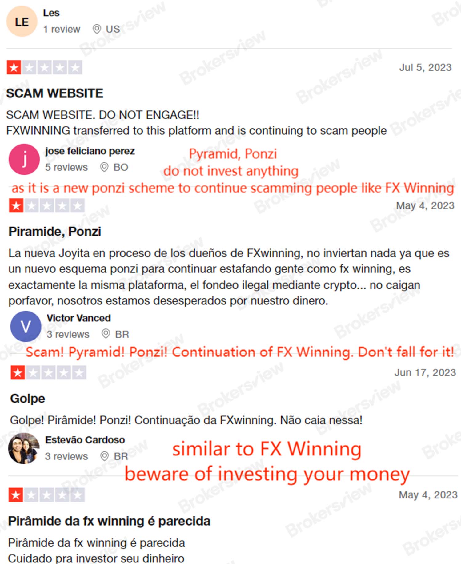 ความต่อเนื่องของ FxWinning? การเปิดเผยโบรกเกอร์หลอกลวง RBFX PRO - BrokersView