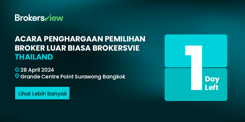 لم يتبق سوى 24 ساعة ل BrokersView جائزة 2024 للوسطاء ذوي التقييم المتميز · تايلاند - BrokersView