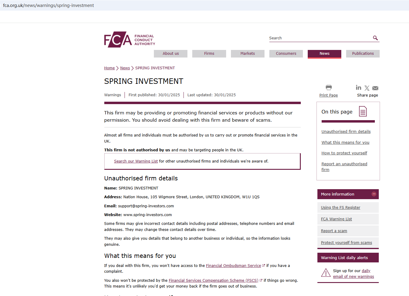 Spring Investment Review 2025 | Information about Spring Investment ...