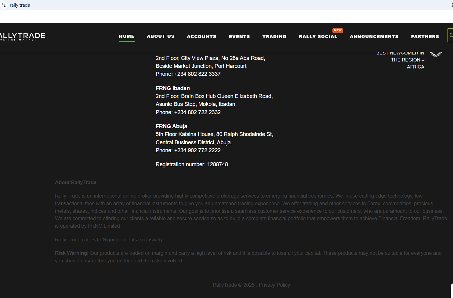 Rally Trade Review 2025 | Information about Rally Trade Forex Broker ...