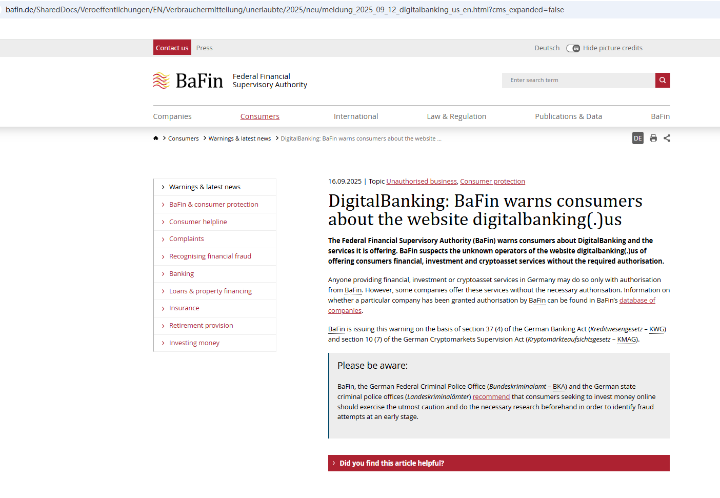 DigitalBanking Review 2025 | Information about DigitalBanking Forex Broker - BrokersView